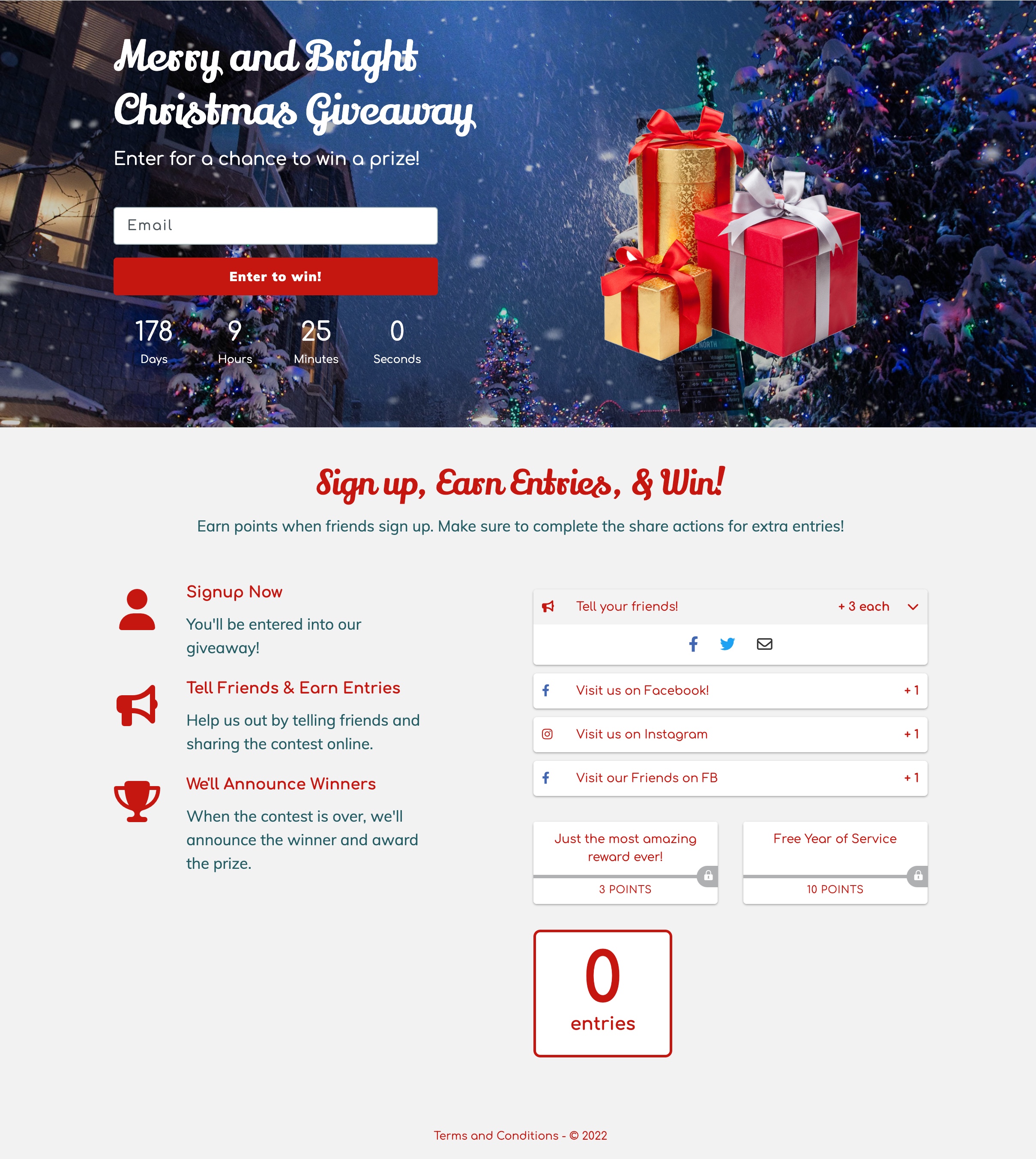 Christmas Giveaway KickoffLabs