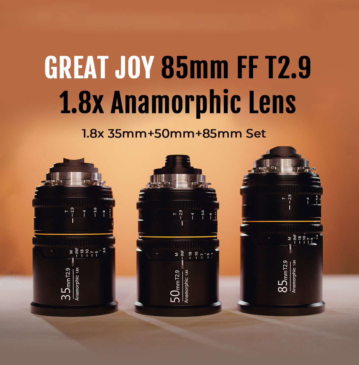 GREAT JOY 85mm 1.8x Anamorphic Lens
